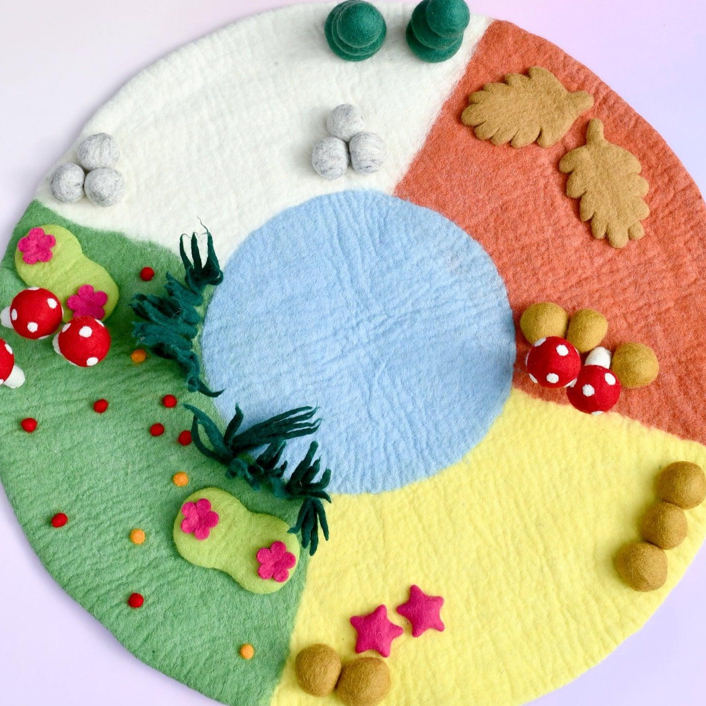 Four Seasons Felt Play Mat | Educational Toys | Tara Treasures Playscape