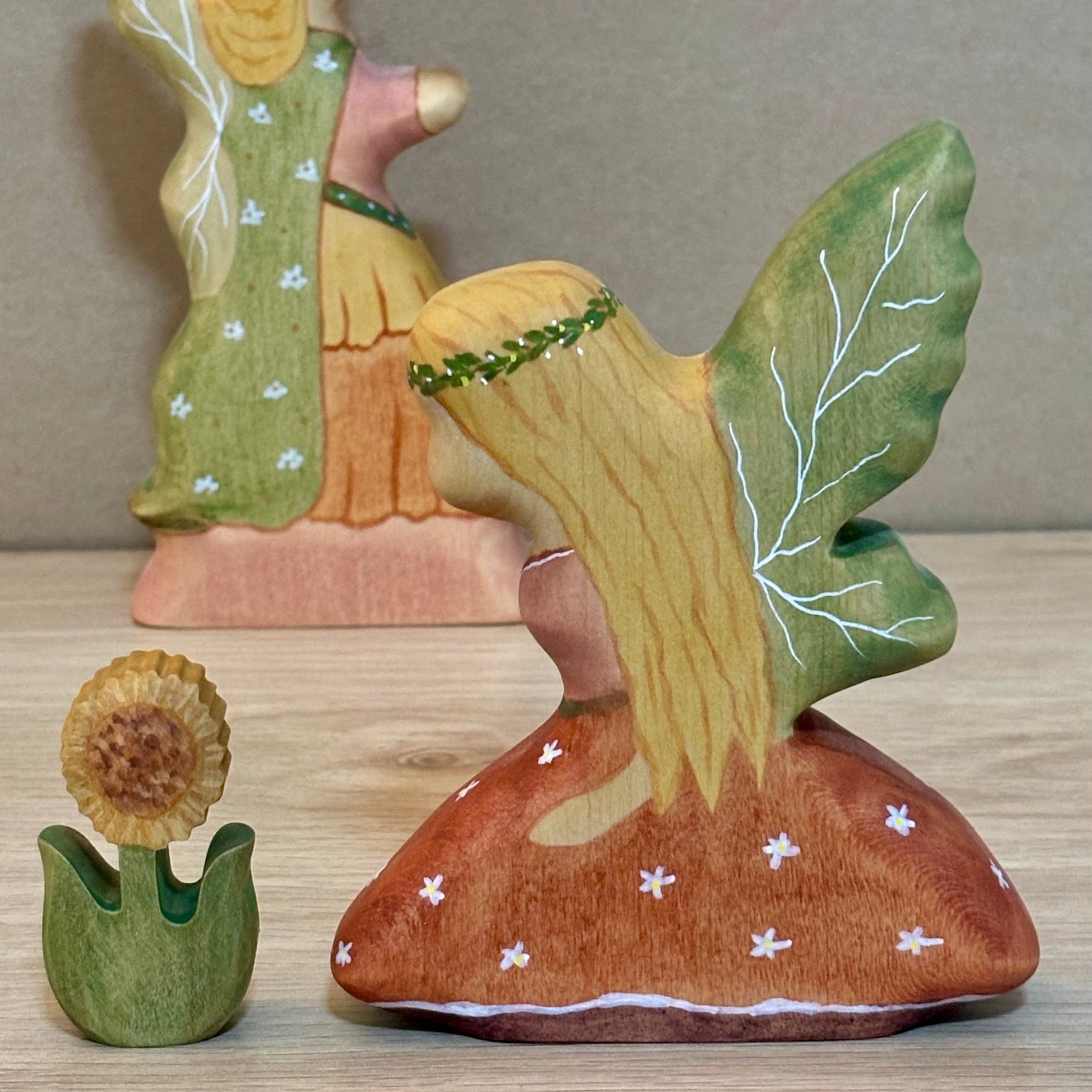 Wooden Toy Sitting Fairy | Handmade Wooden Toys | Diofa Muhely