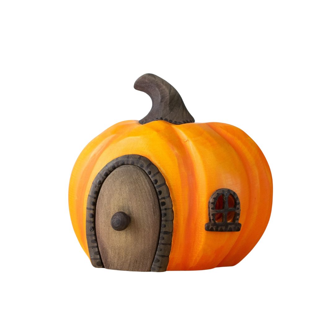 Wooden Toy Pumpkin House | Halloween Toys | Bumbu Toys