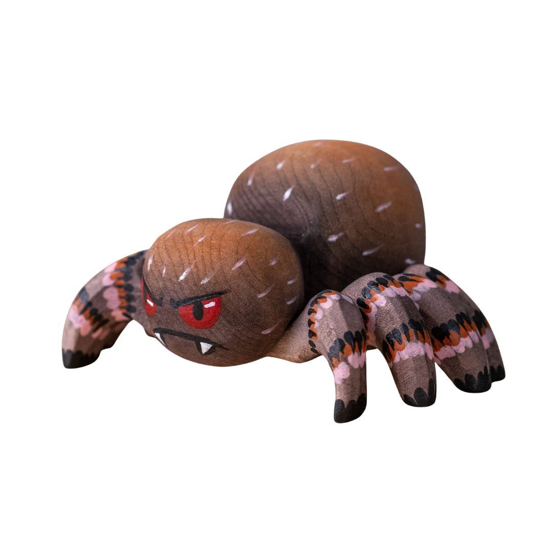 Wooden Toy Spider | Small World Play | Halloween Toys