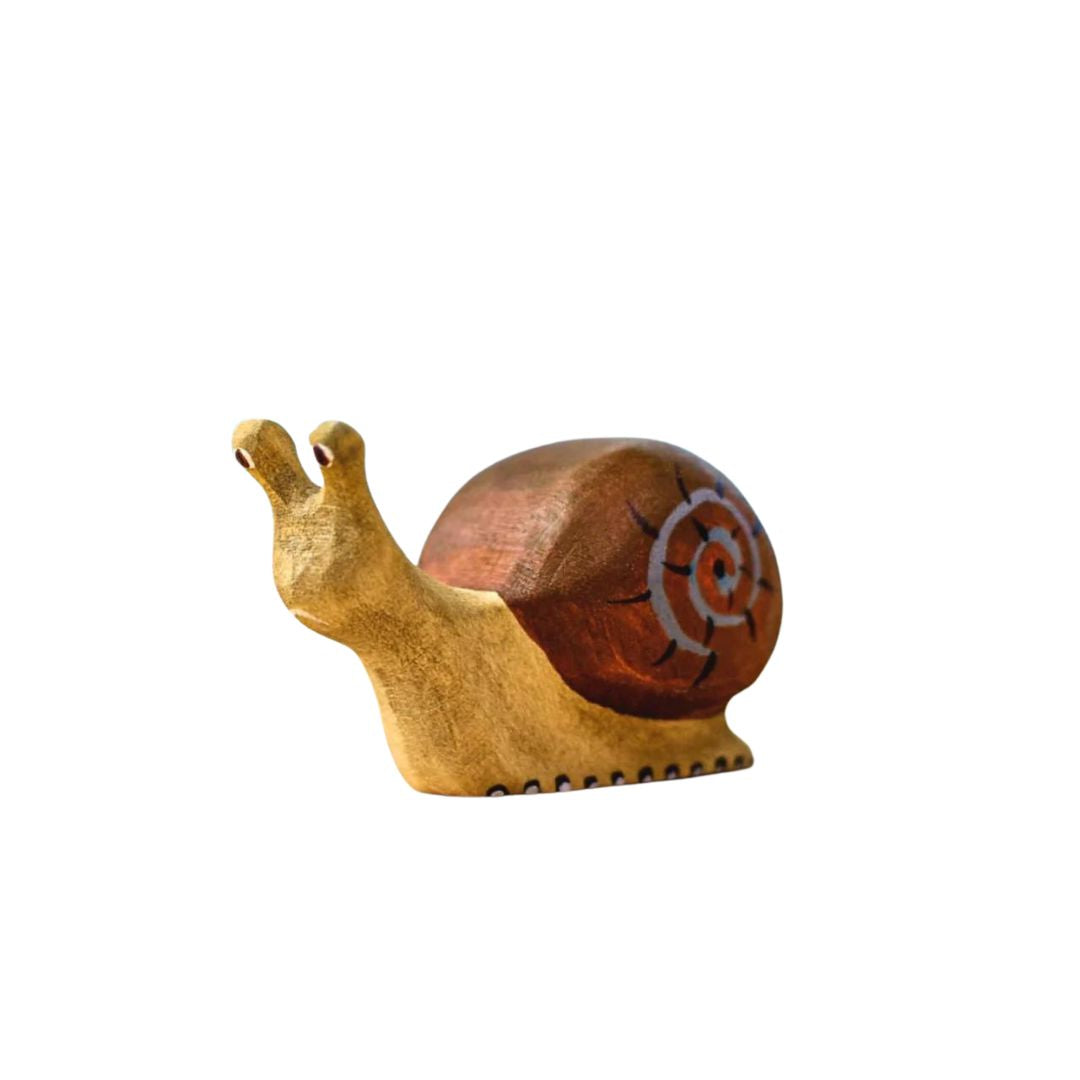 Wooden Snail Figure | Bumbu Toys | Small World Play Toys