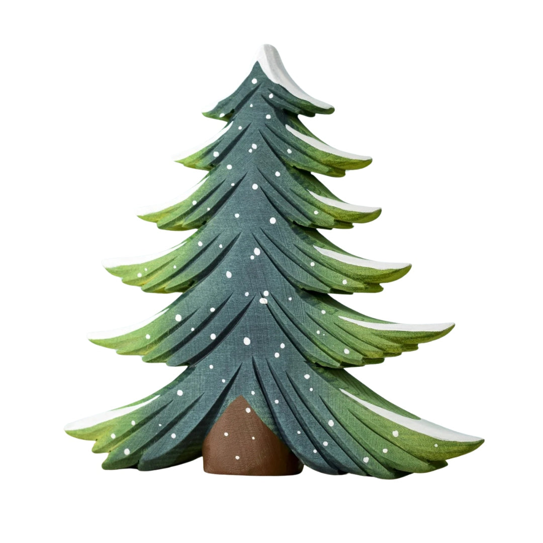 Wooden Snowy Tree | Small World Play Toys | Bumbu Toys Aus