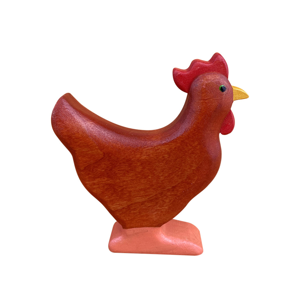 Wooden Chicken Figure | Wooden Farm Animals | Forest Melody Toys