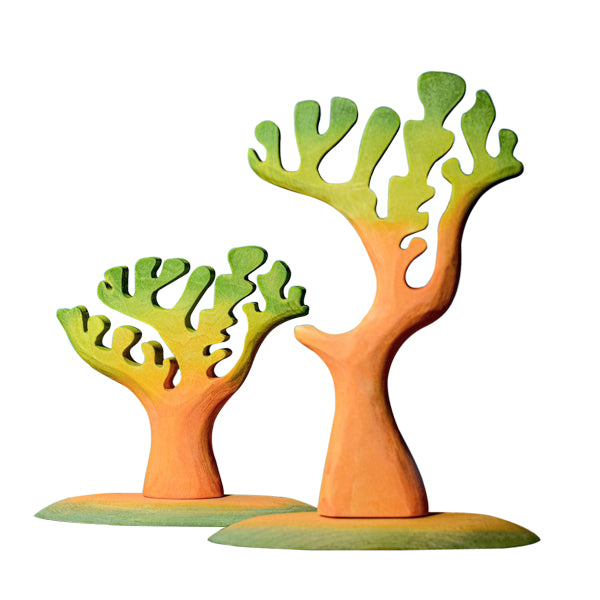 Wooden Tree Figures | Waldorf Wooden Toys | Bumbu Toys Australia