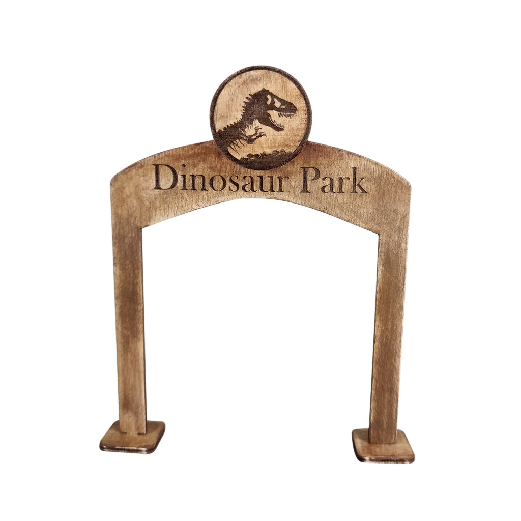 Wooden Dinosaur Park Sign | Wooden Toys Online | Dinosaur Toys