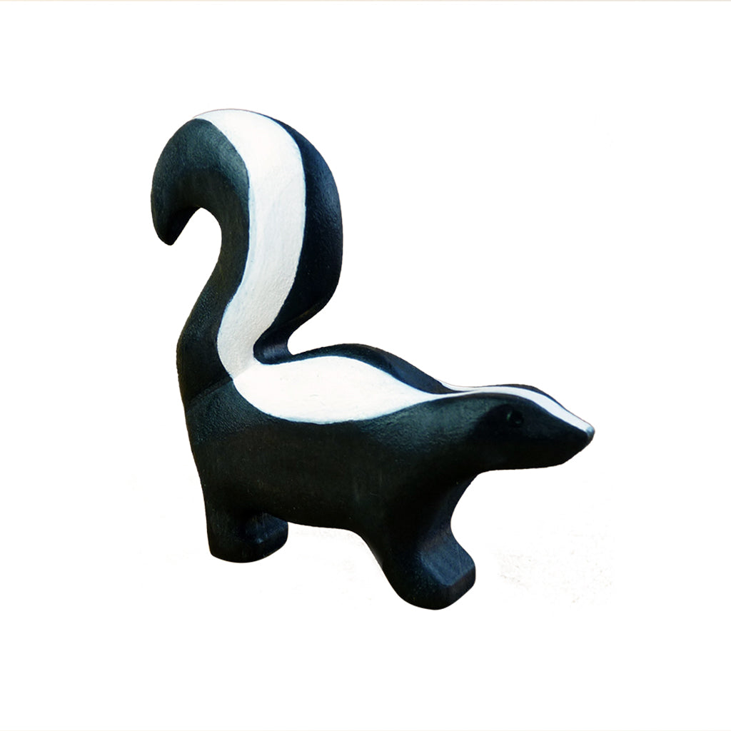 Wooden Skunk Figure | Wooden Animals | Waldorf Toys Australia
