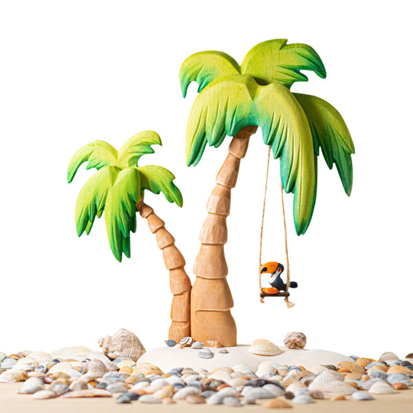 Wooden Palm Tree | Small World Toys | Bumbu Toys Australia