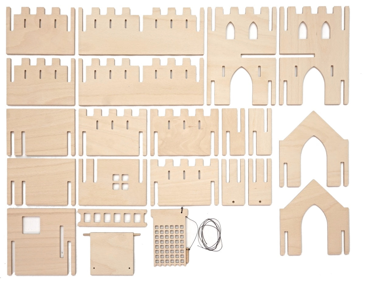 Wooden Toy Fortress | Toy Castles & Knights | Happy Go Ducky