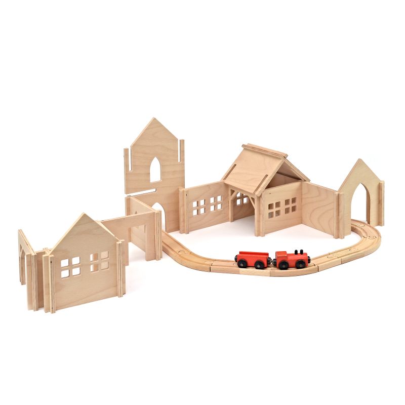 Wooden Toy Village | Small World Toys | Happy Go Ducky