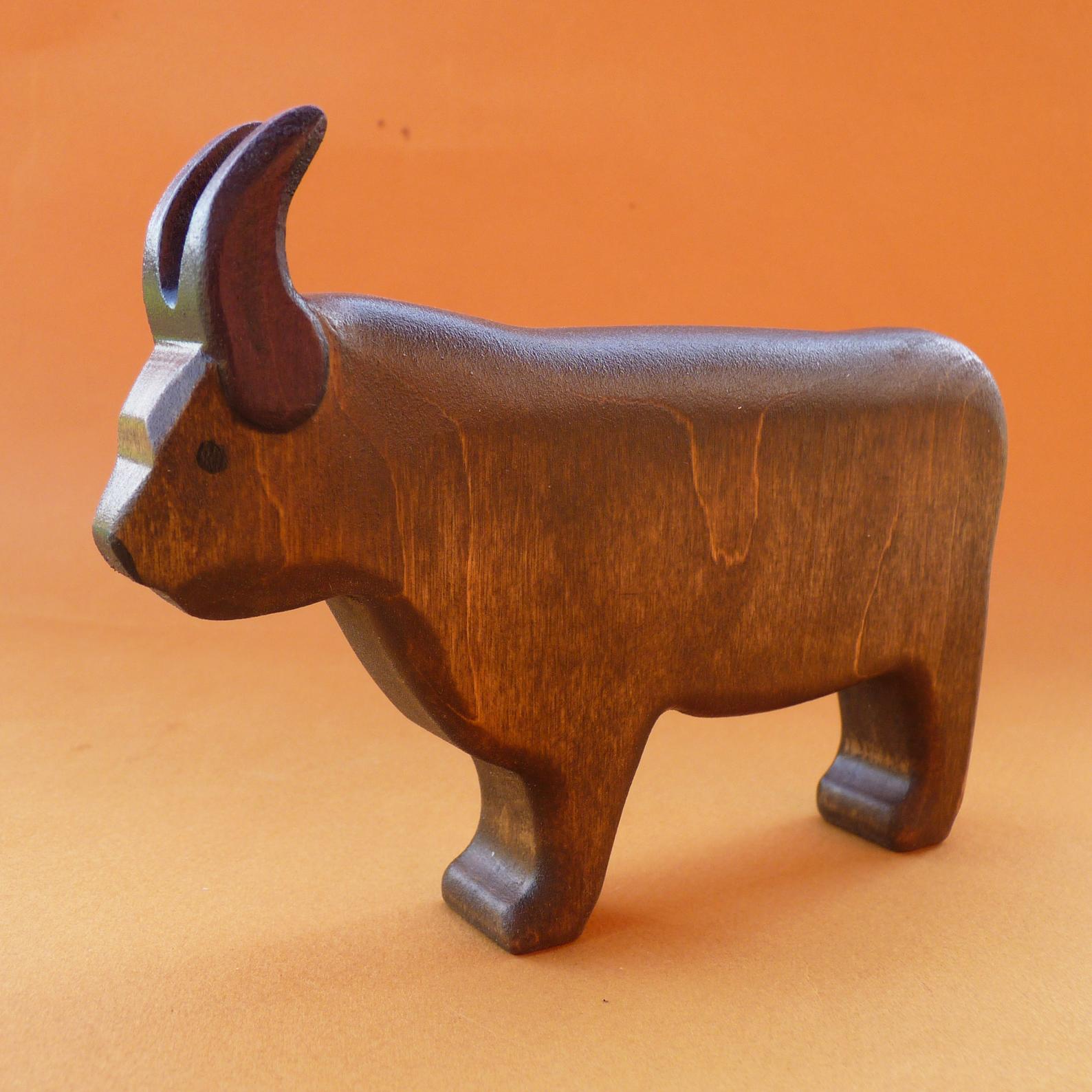 Wooden Yak Figure | Wooden Toy Animals | Forest Melody Aus