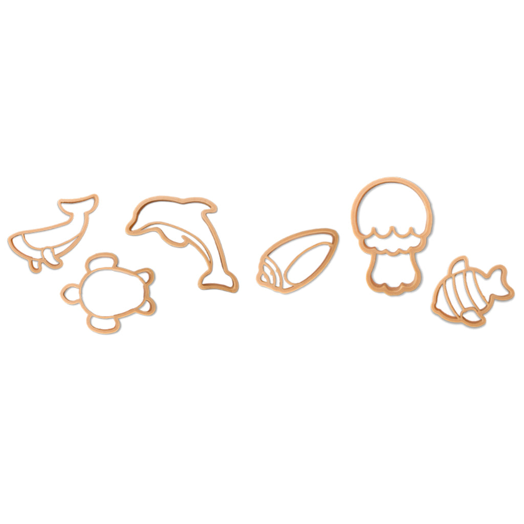 Sea Creatures Eco Cutters | Playdough Cutters | Happy Go Ducky